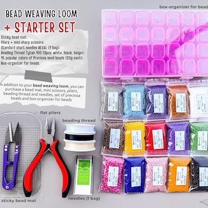 Upright Beading Loom, Supplies for Bead Weaving Bracelet Necklace ...