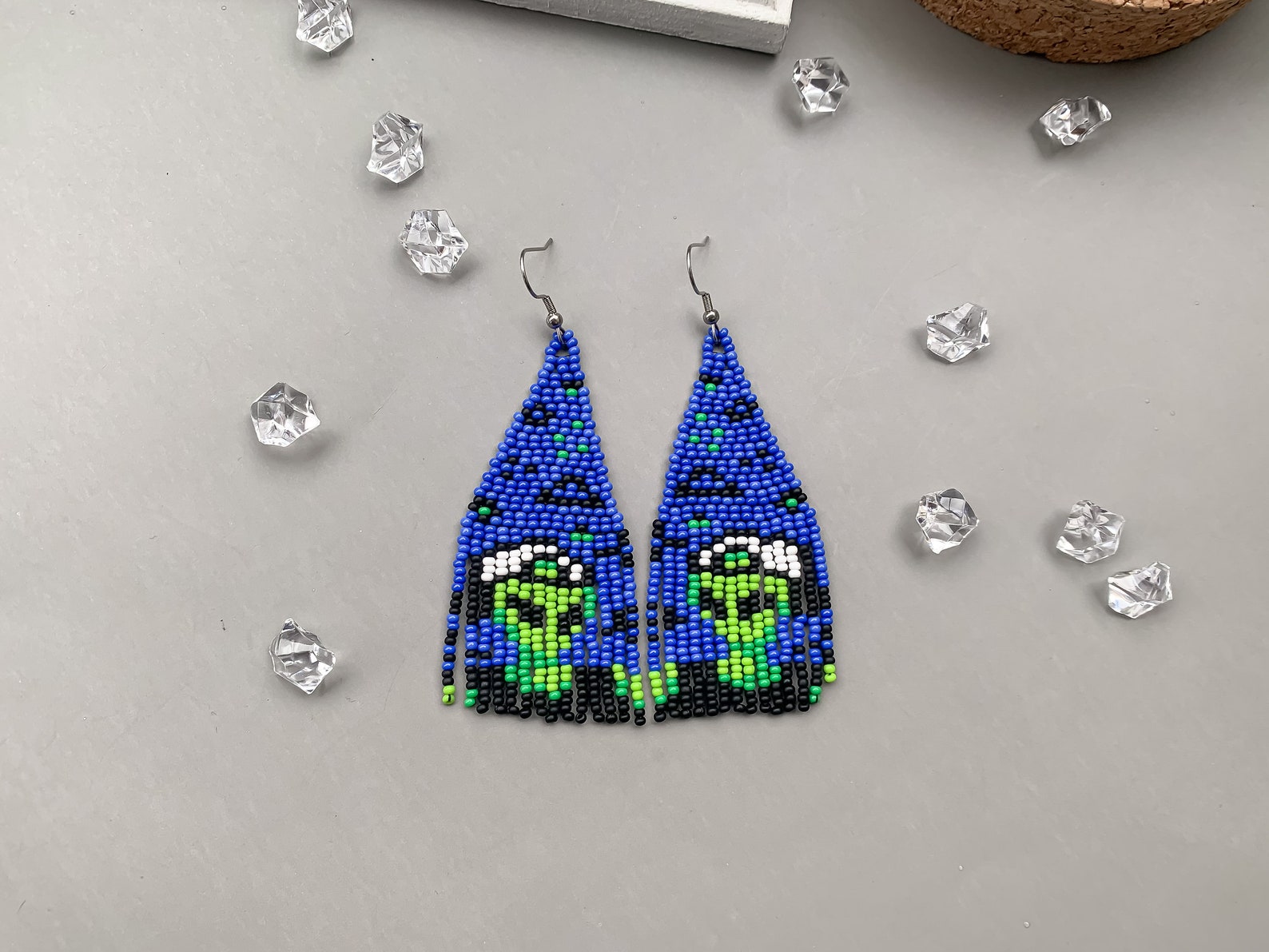 DIY Kit Alien Fringe Beading Earrings UFO Extraterrestrial - Etsy