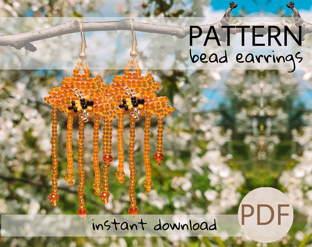 PDF Sweet Honey Bee Pattern, Bumble Bee & Honeycomb Inspired Seed Bead ...