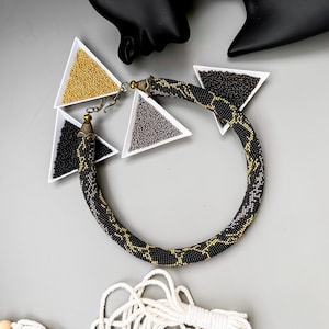 PDF Pattern to Make Python Bead Crochet Rope, Black Snake Crochet ...