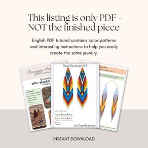 PDF DIY Snake Bead Earrings Tutorial, Blue Silver Reptile Skin Earrings ...