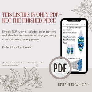 PDF DIY Snake Bead Earrings Tutorial, Blue Silver Reptile Skin Earrings ...