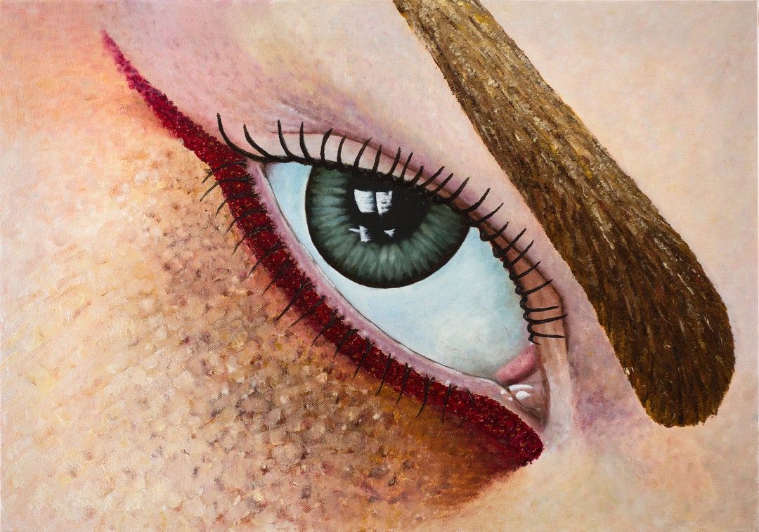 THE EYE - impression de peinture à l’huile originale - Etsy France