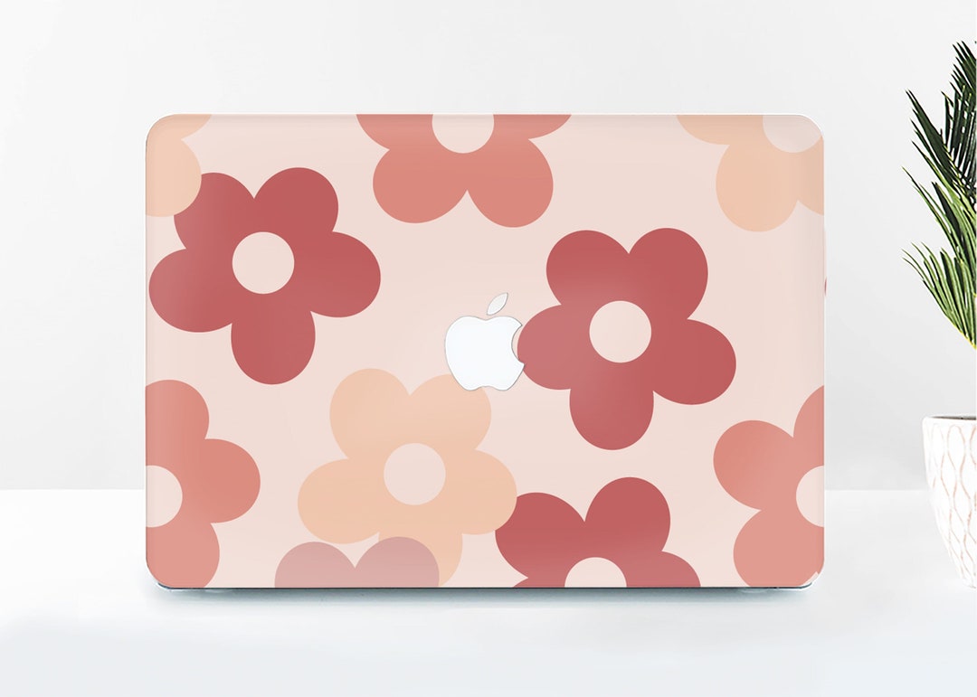 Floral Pink MacBook Pro 16 M2 Case Painted Flowers MacBook Air 13 M1 M2 ...