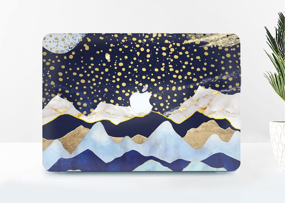 Mountains MacBook Pro 16 Inch Case M2 MacBook Air 13 Inch Case Golden ...