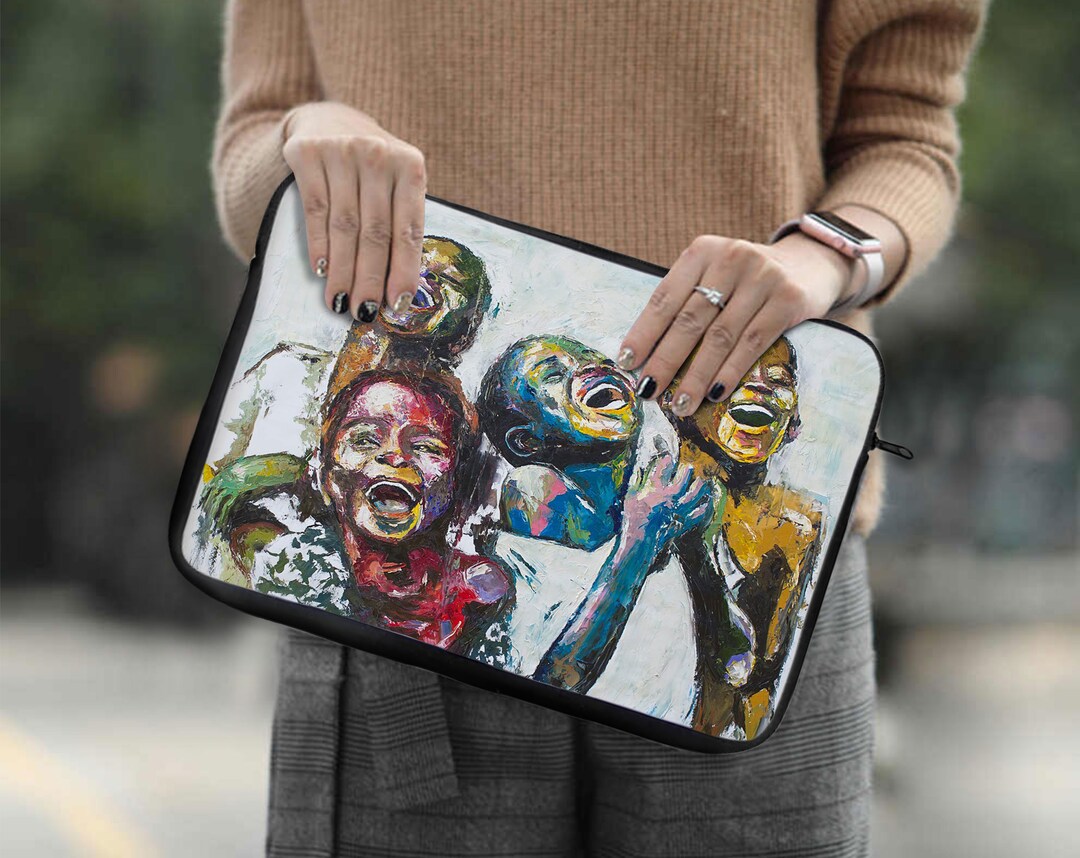 African Kids Laptop Carry Bag ASUS Soft Cover Black Kids Toshiba Zip ...