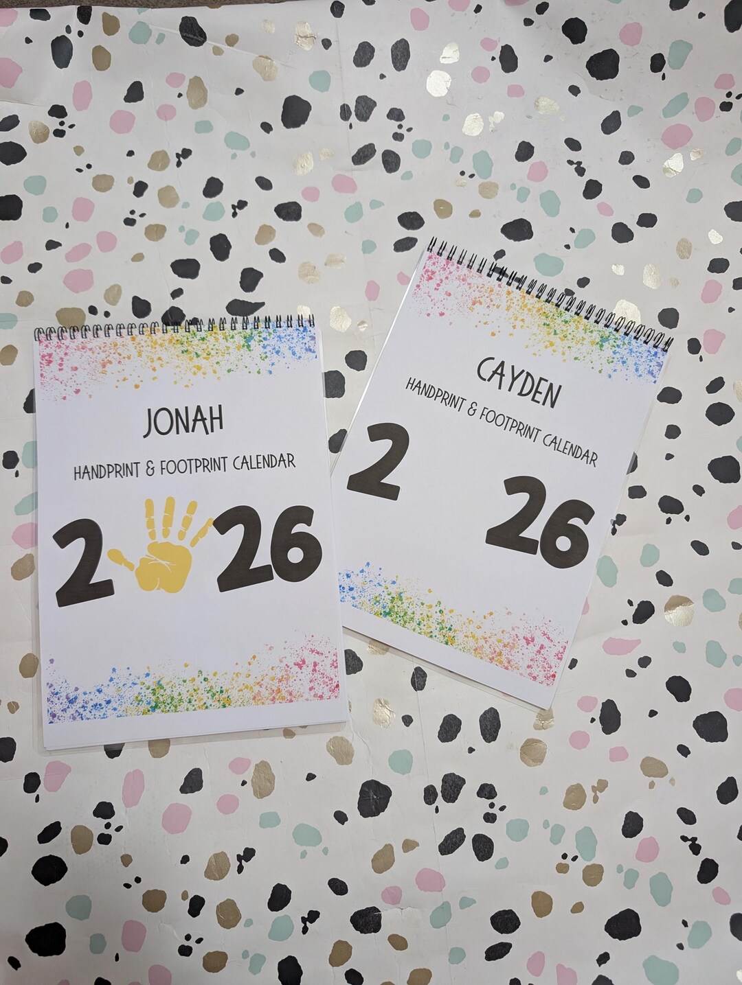 Handprint & Footprint 2026 Calendar - Wire Bound, A4 - Etsy