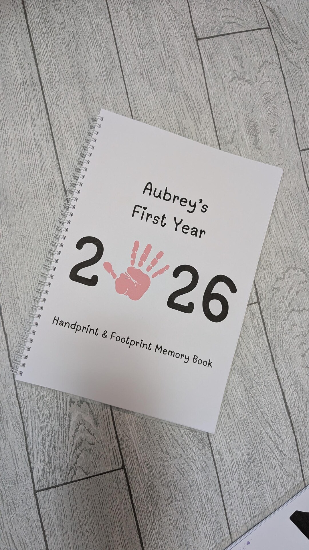 Handprint & Footprint Memory Book - Wire Bound, A4 or A5 - Etsy UK