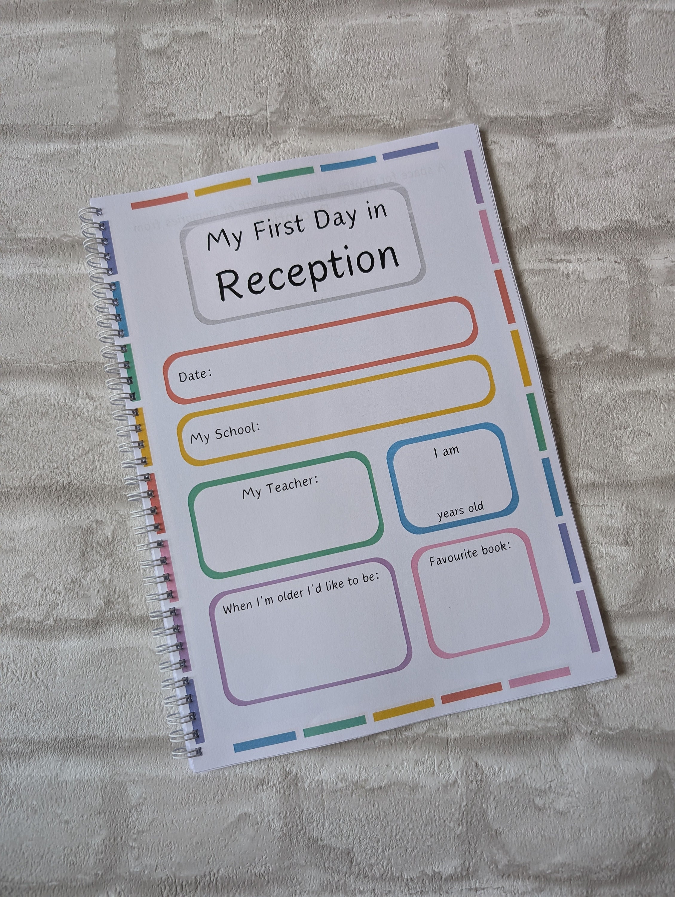 School Journey Memory Book - Wire Bound, A4 or A5 - Etsy UK