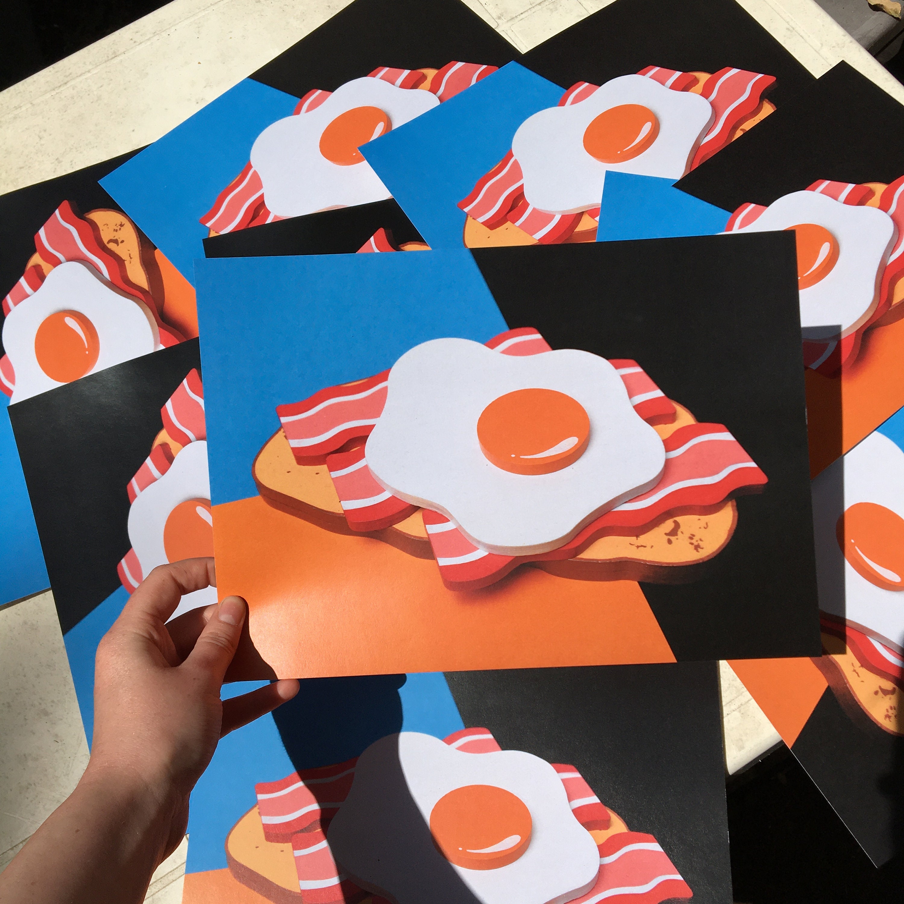 Egg on Toast Art Print - Etsy UK