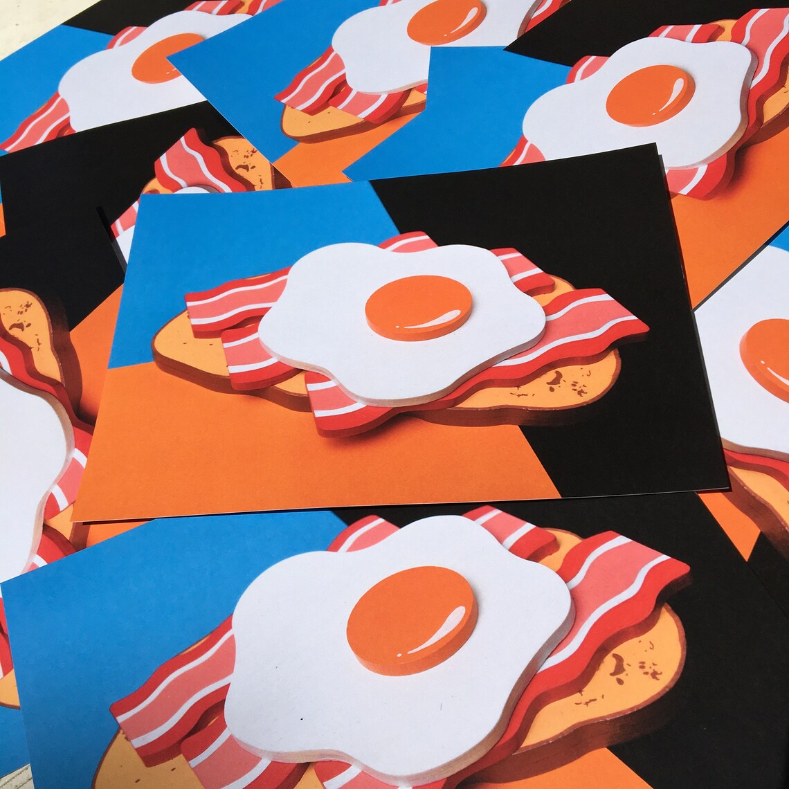 Egg on Toast Art Print - Etsy UK
