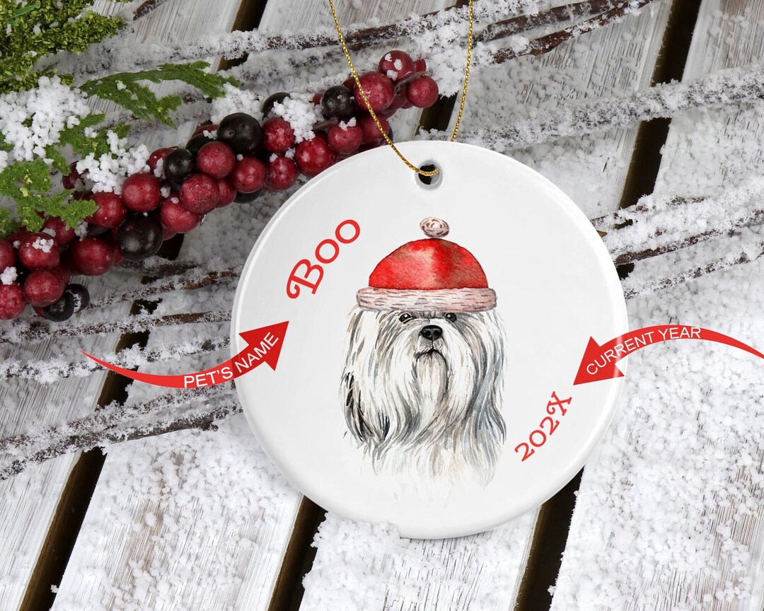 Shih Tzu Ornament Custom Shih Tzu Ornament Custom Christmas - Etsy
