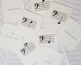 Bass Flash Cards - Etsy