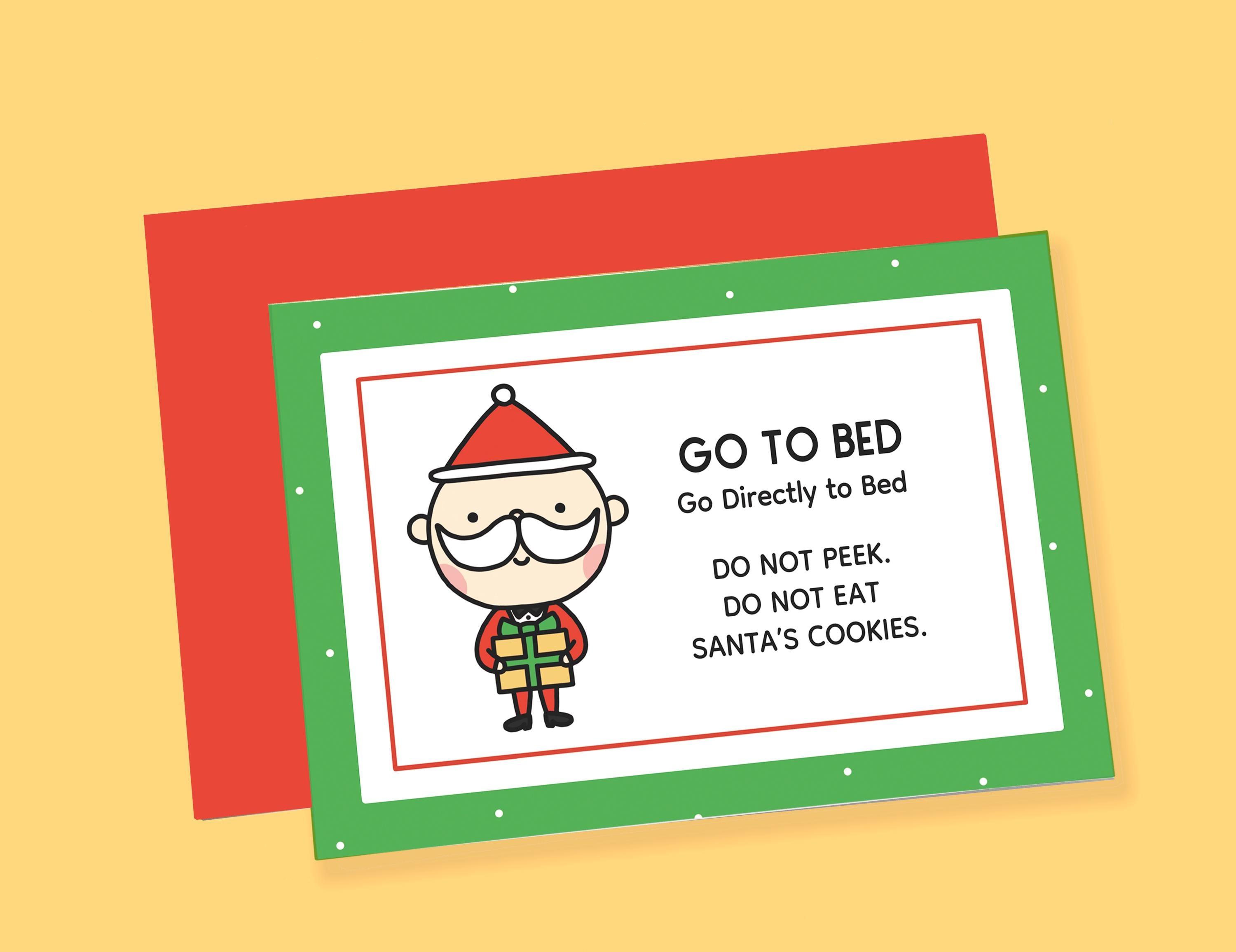 Printable Monopoly Christmas Card: Go to Bed Card (digital Download) - Etsy