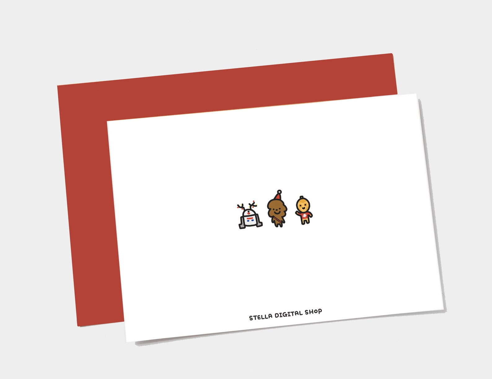 Star Wars Christmas Card Darth Vader Christmas Card Christmas Card for ...