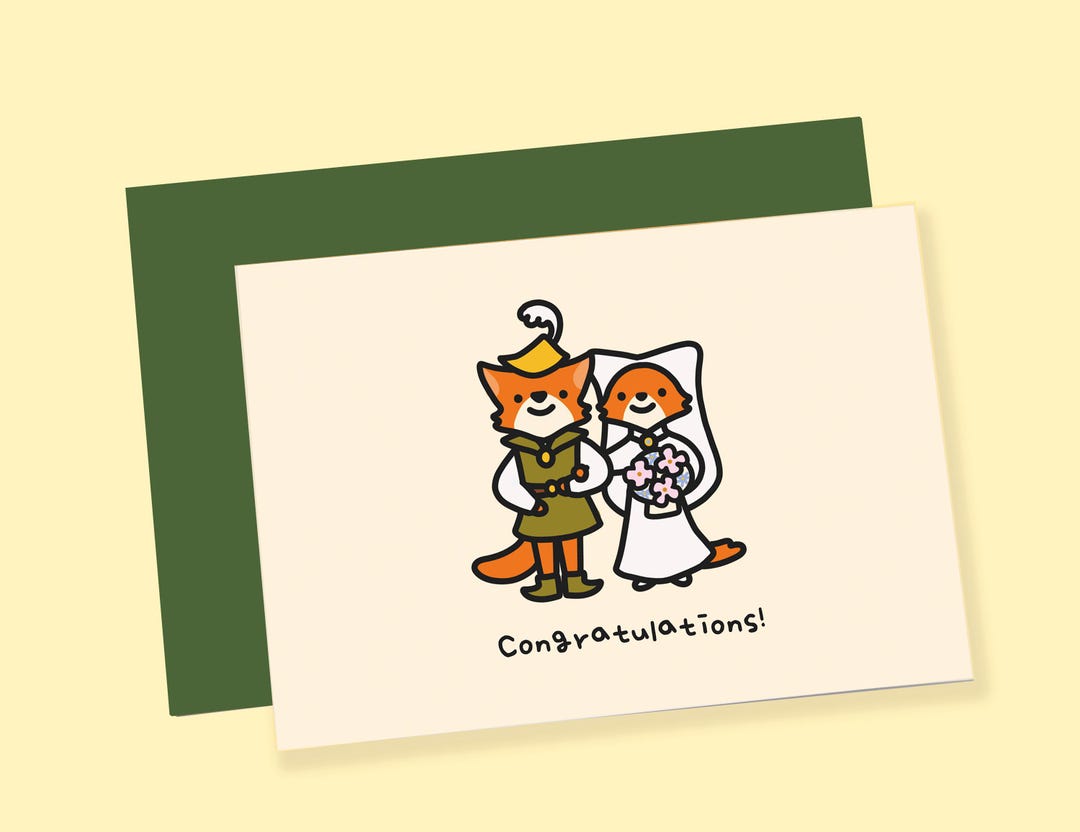 Robin Hood and Maid Marian Congratulation Card - Couple Anniversary ...