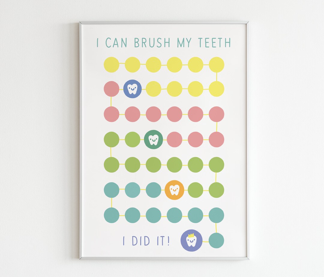 Printable Teeth Brushing Chart - I Can Brush My Teeth Reward Chard ...