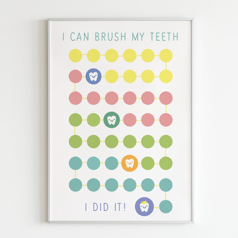 Tooth Brushing Chart - Etsy