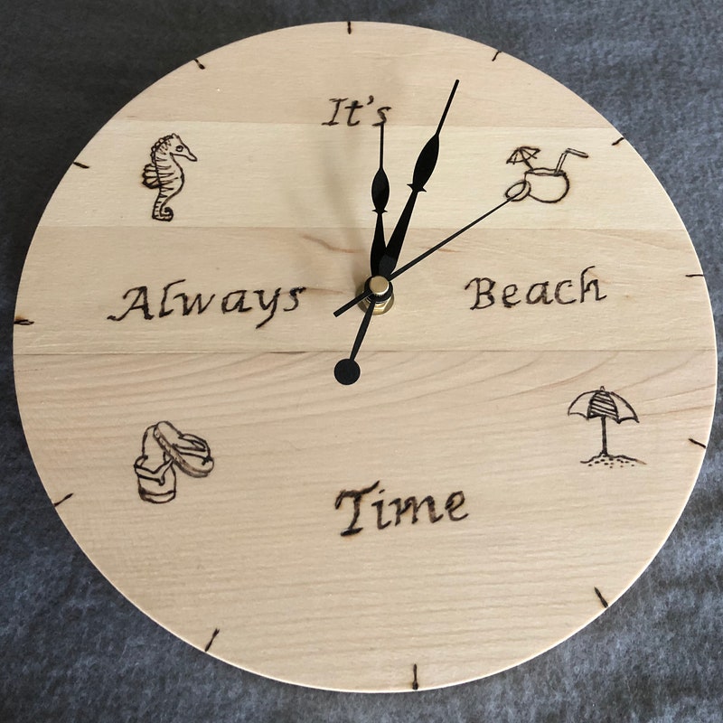 Beach Clock - Etsy