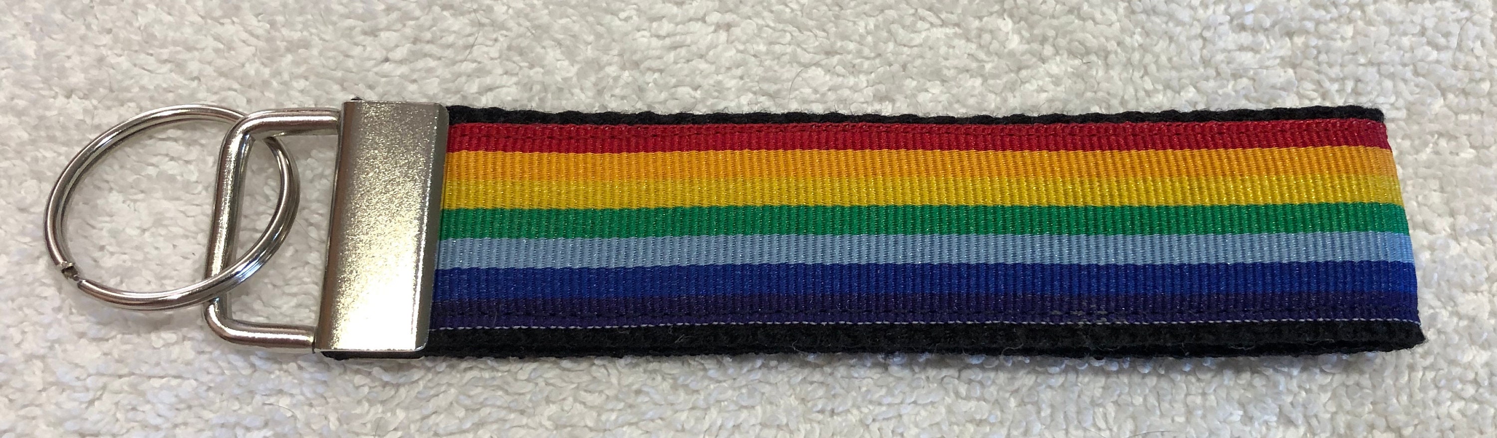 Pride Key Fob - Rainbow Pride Ribbon - Show Your Pride With This Great ...