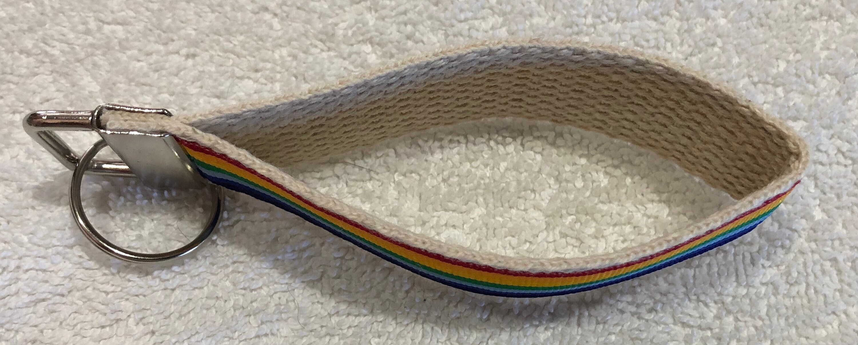 Pride Key Fob - Rainbow Pride Ribbon - Show Your Pride with this great ...
