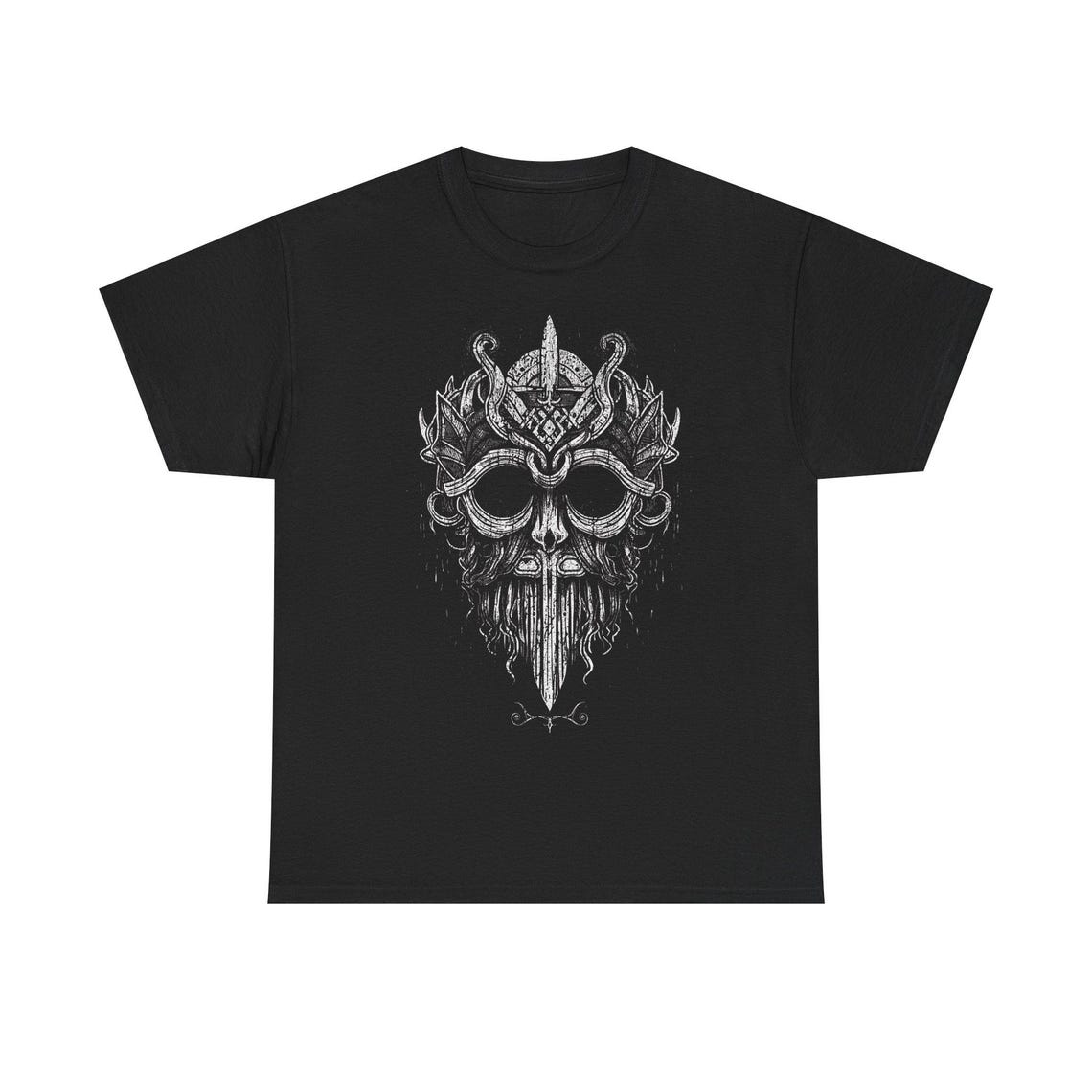 Pagan Nomad Godmask T-shirt Embrace the Mythic Spirit - Etsy