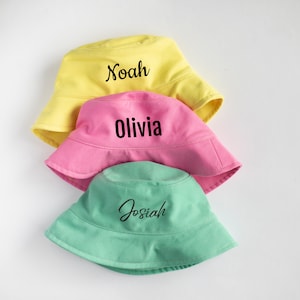Personalized Baby Boy Sun Hat: Surfing Theme, Custom Name, Beach Bucket ...