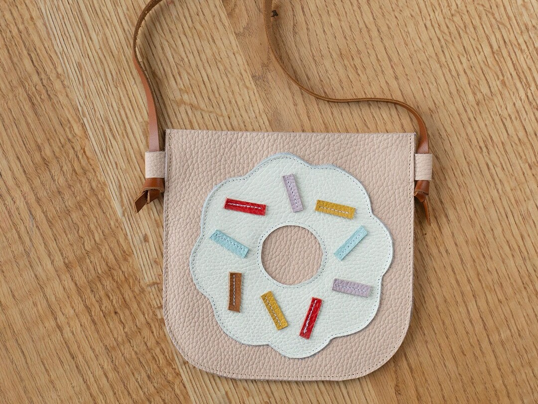 Boho Donut Leather Toddled Crossbody Purse, Crossbody Bag, Toddler ...
