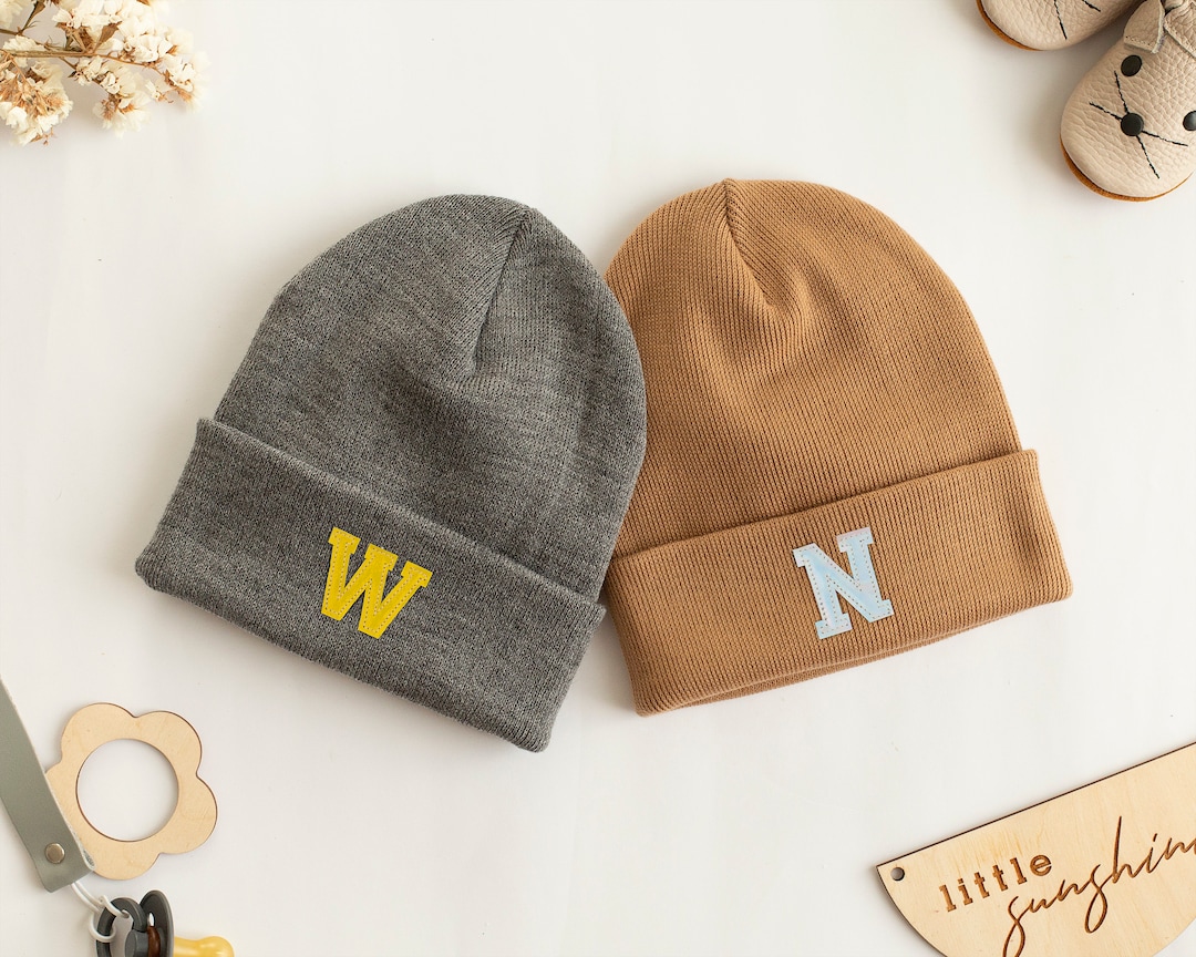 Hat Pins Personalized Kids Hat With Monogram Custom Beanie for Boys and ...
