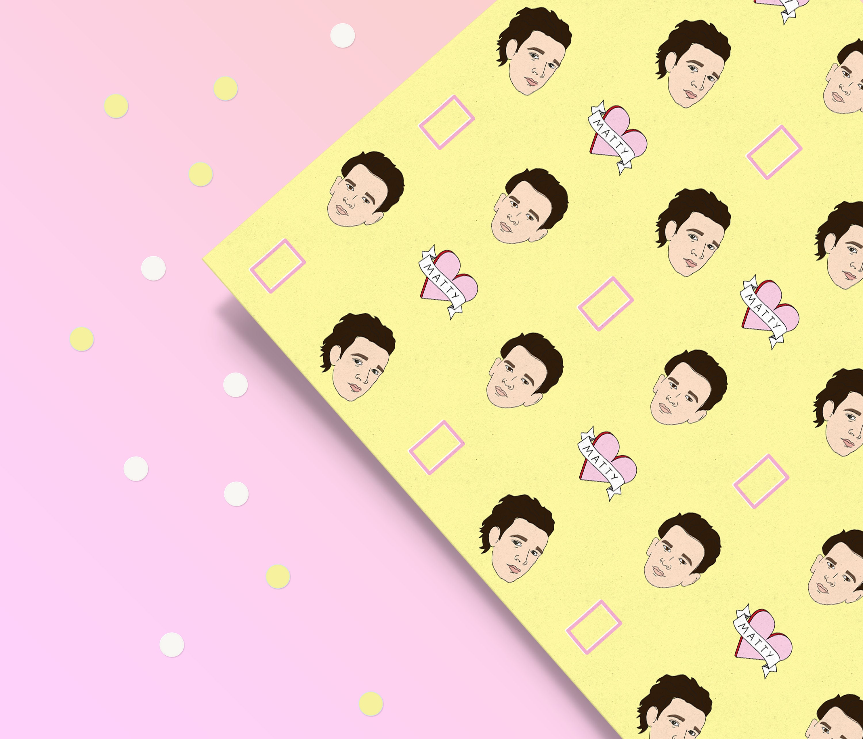 Matty Healy Wrapping Paper the 1975 Gift Wrap Matty Healy - Etsy UK