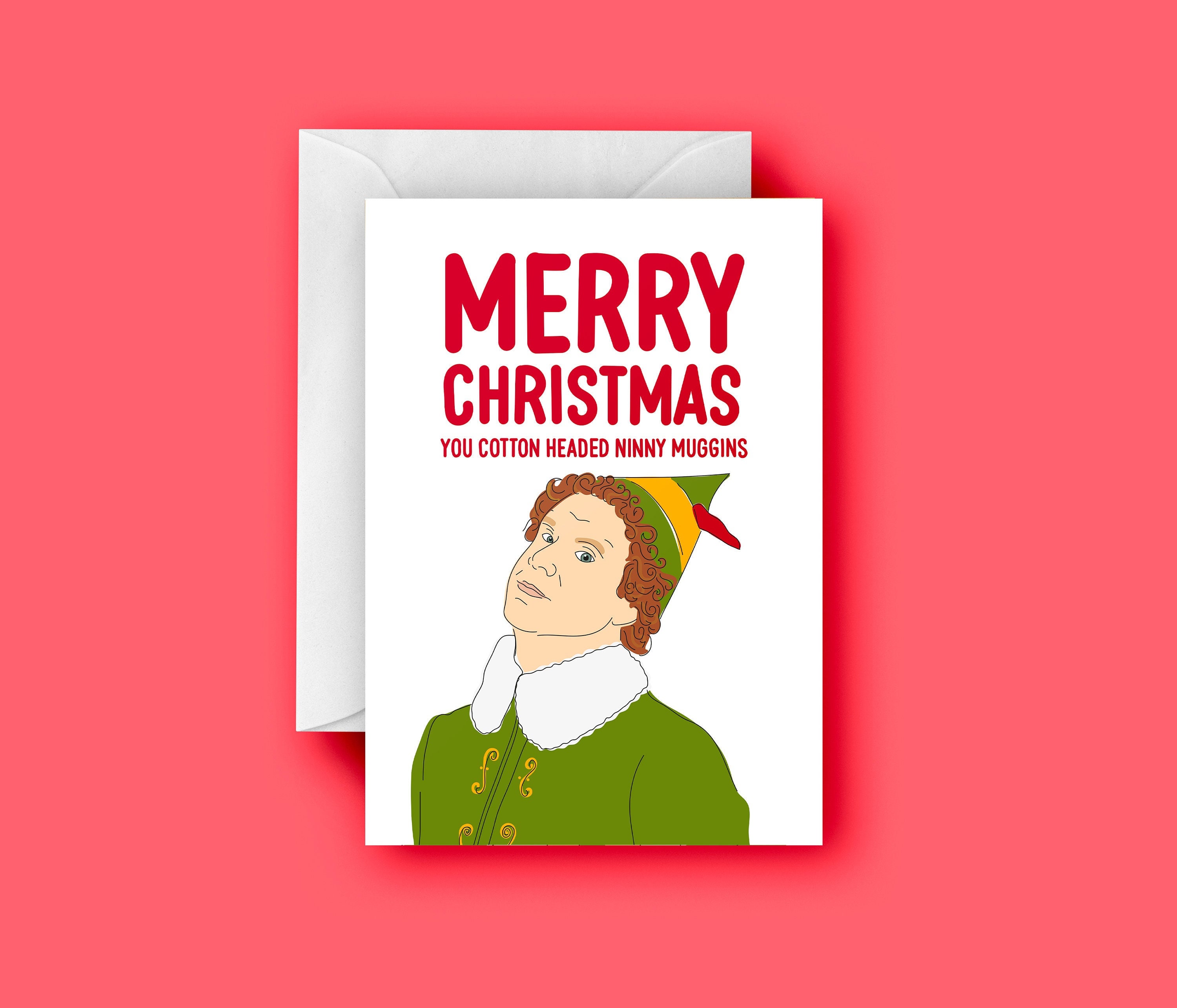 Buddy the Elf Christmas Card Elf Funny Christmas Cards - Etsy UK