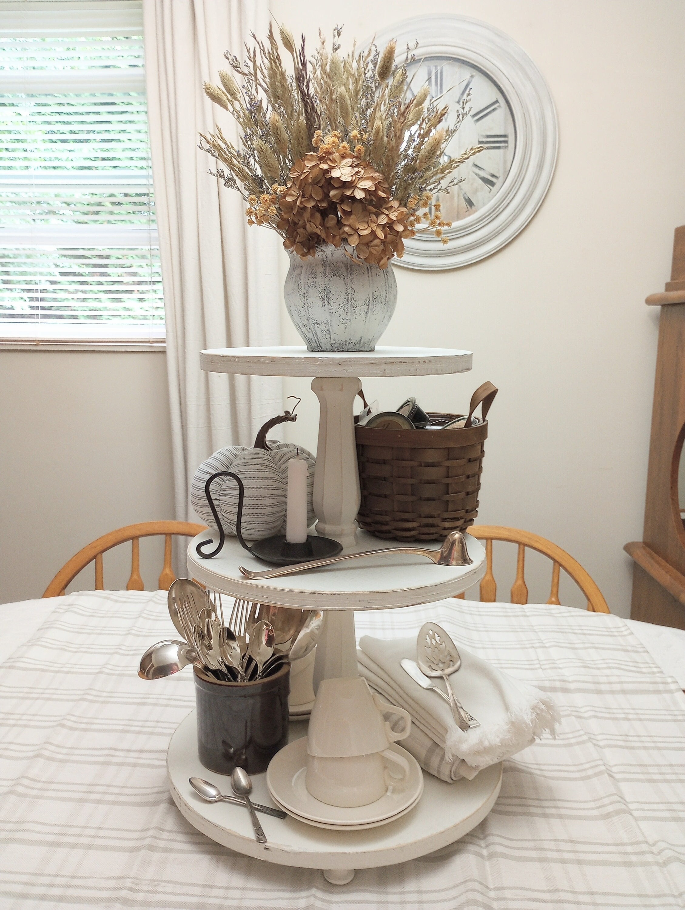 Wood 3 tier tray store
