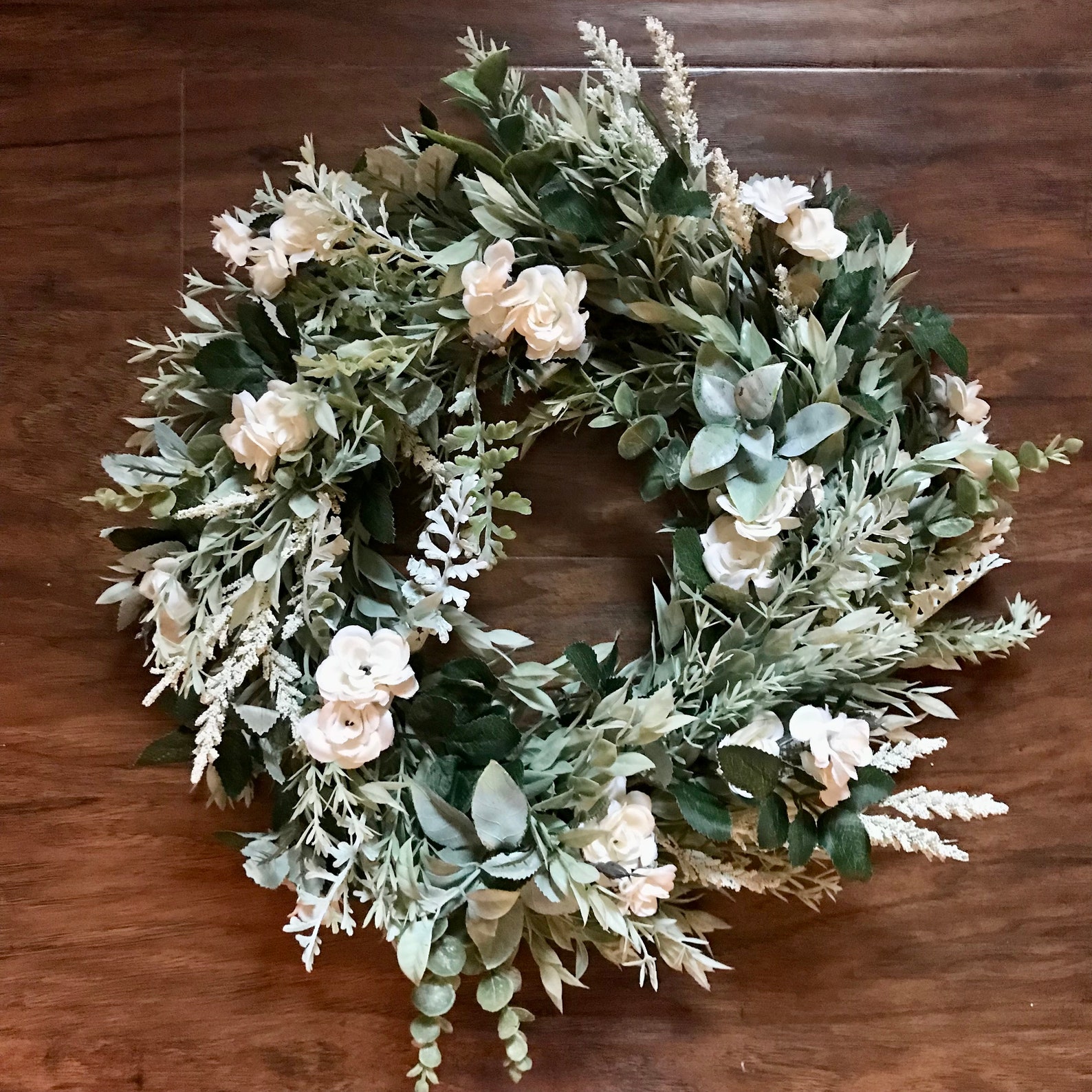 Mini Table Wreath Wreath Centerpiece for Wedding Cottage | Etsy