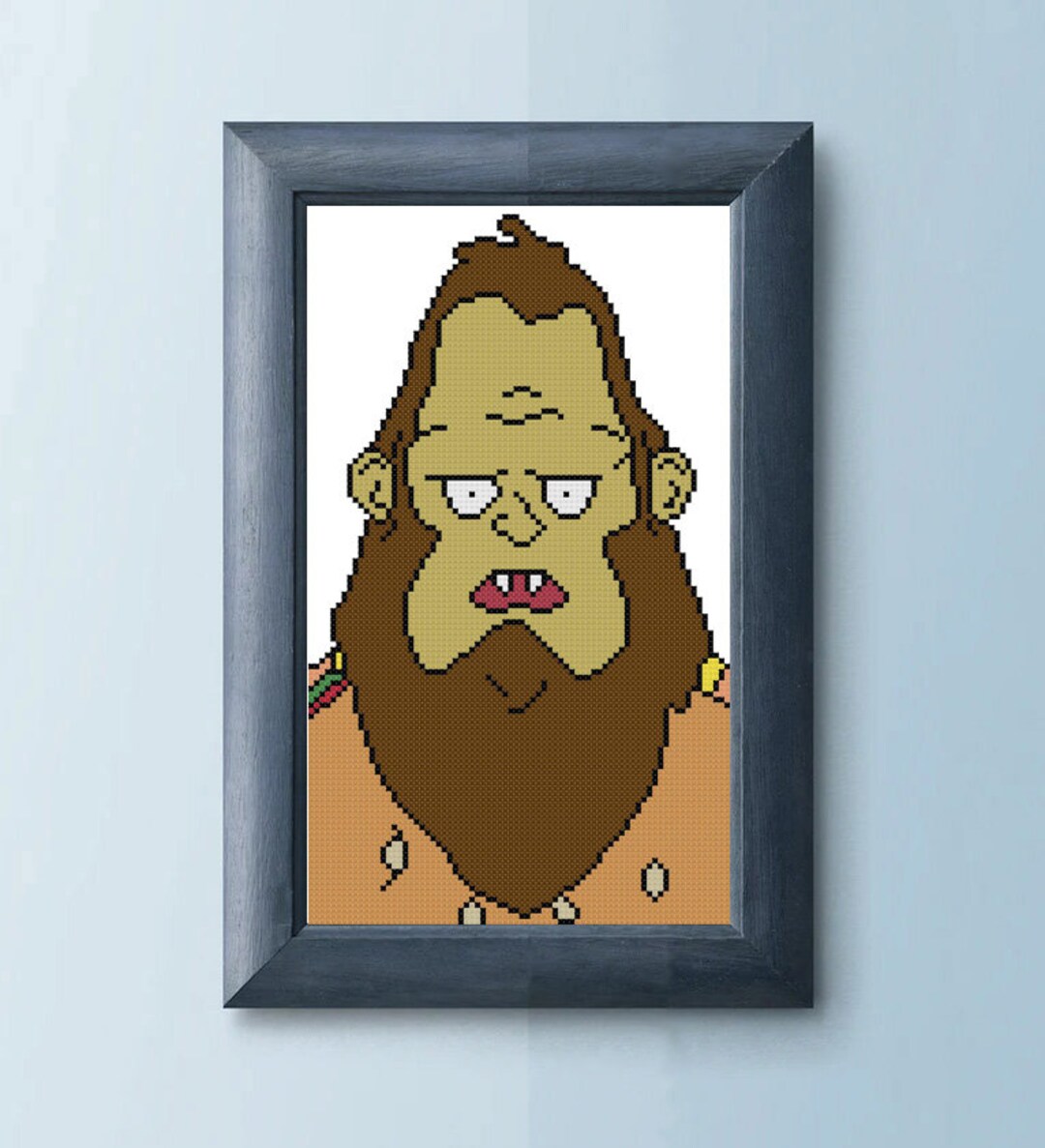 Beefsquatch - Gene Belcher - Bob's Burgers - Cross Stitch Chart ...