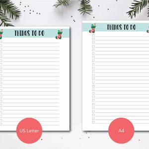 Christmas to Do List Printable, Holiday Planning, Things to Do Tracker ...