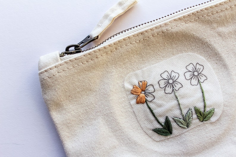 Floral Stick and Stitch Embroidery Patches Stick on - Etsy
