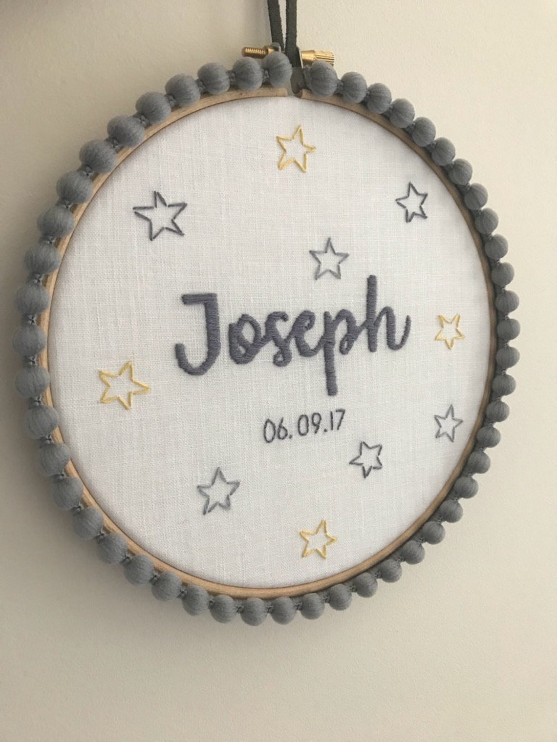 Name Embroidery Hoop Hoop Art Embroidery Hoop Art | Etsy UK