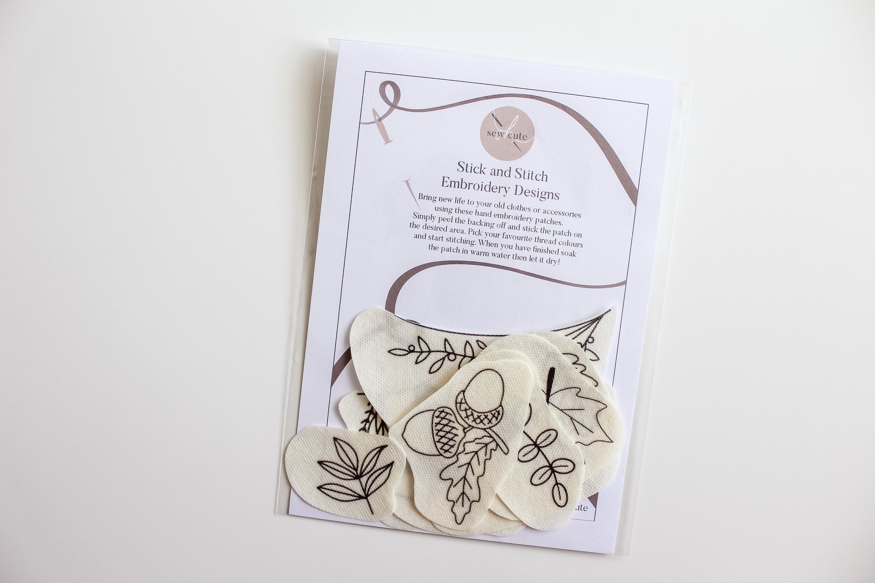 Autumn Leaves Stick and Stitch Embroidery Patches Stick on - Etsy