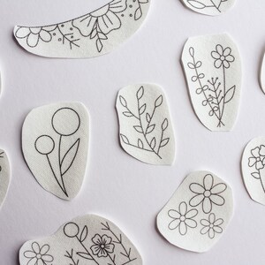 Floral Stick and Stitch Embroidery Patches - Stick on Embroidery ...