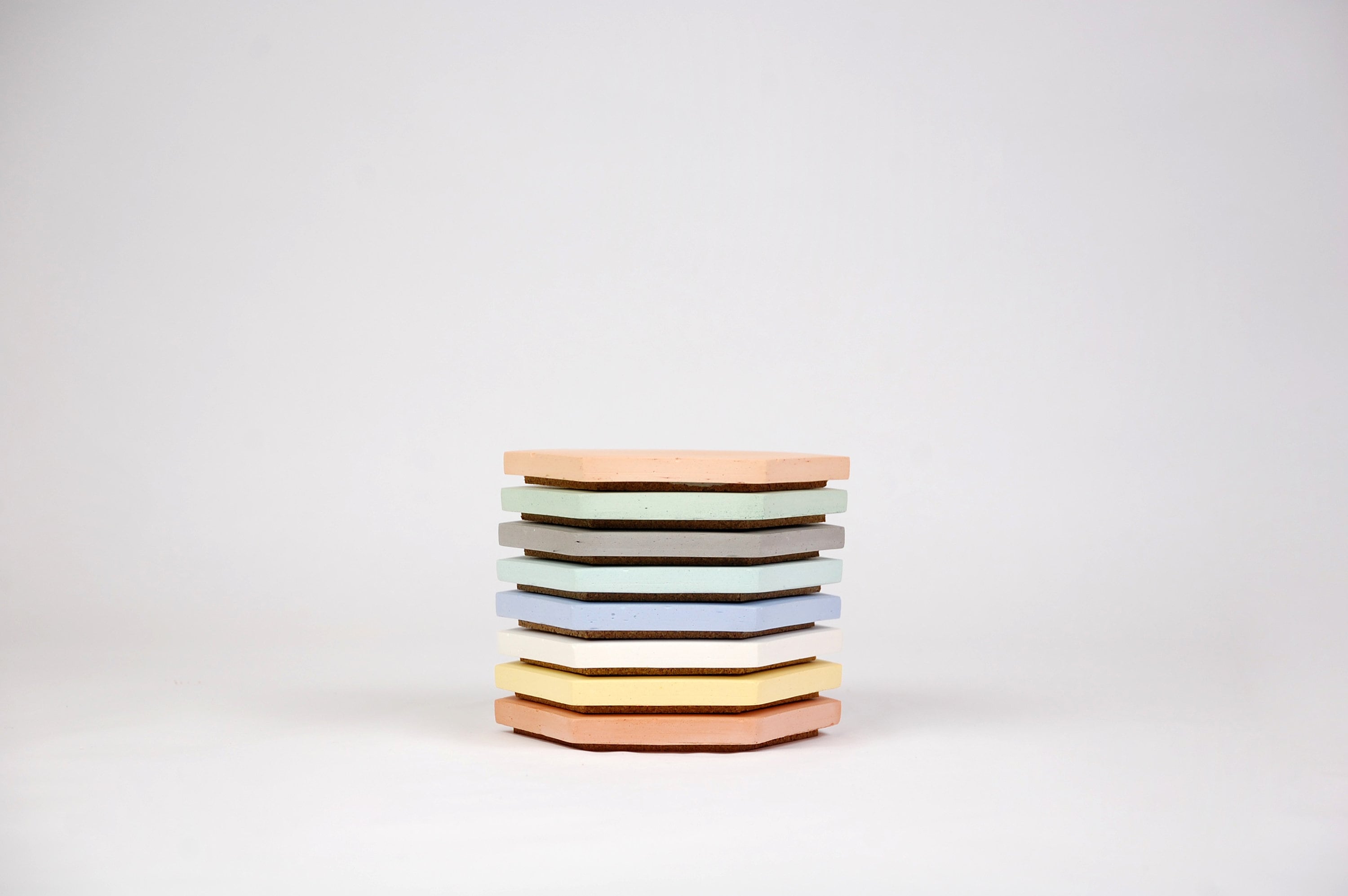 Hexagon Coaster Geometric Coaster Minimalist Home Decor - Etsy