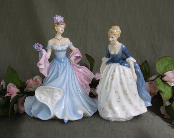 2 Stunningly Beautiful Hand Made and Decorated English Royal Doulton ...