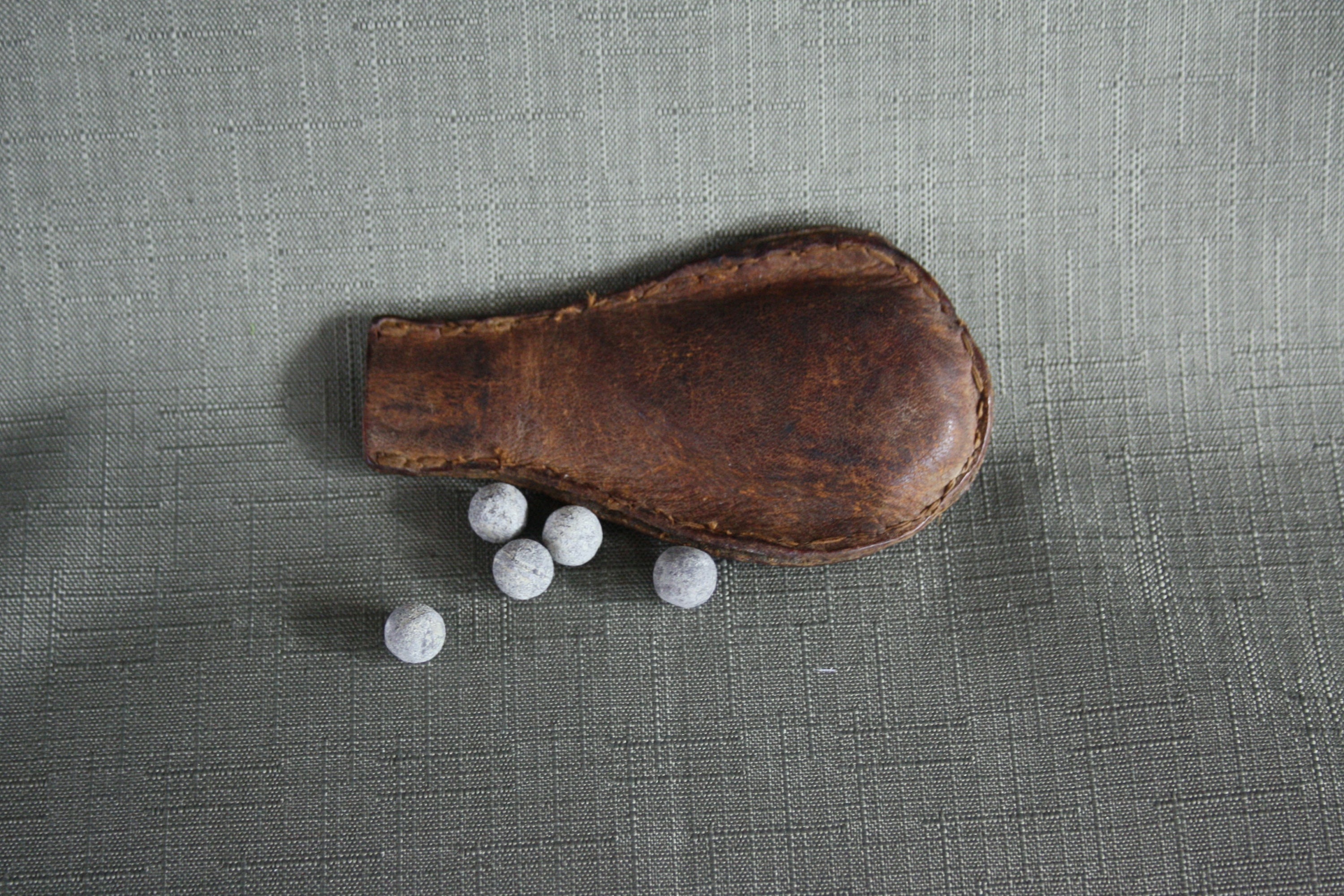 Antique Leather Musket Pouch With Shot - Etsy Australia