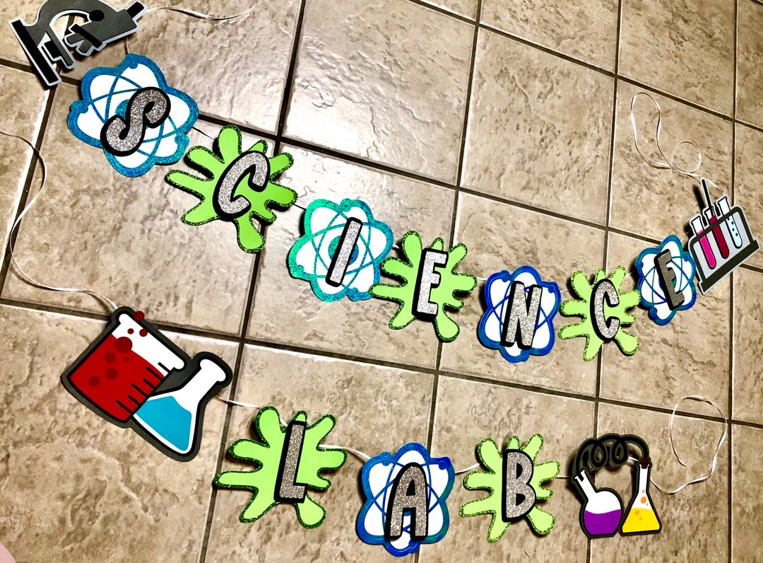 Science Banner - Birthdays and Classroom - Etsy