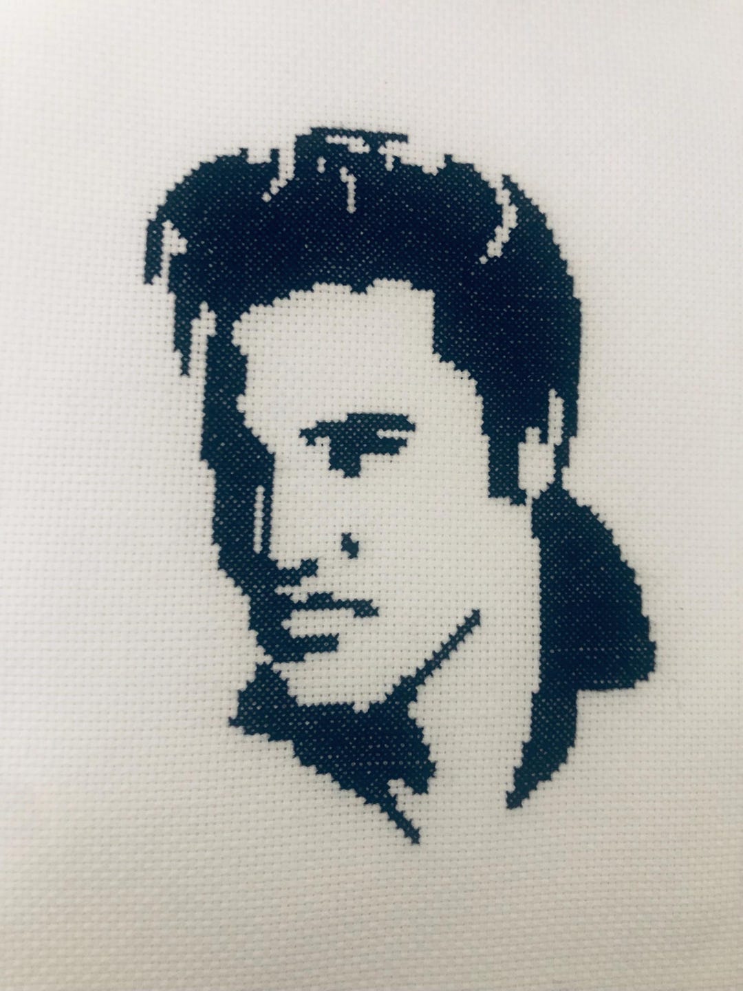 Elvis Cross Stitch, Unframed - Etsy