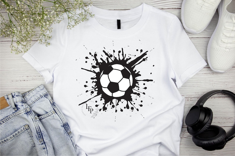 Soccer Ball Splatter Splash SVG PNG Cut File Sublimation Circuit Sports ...