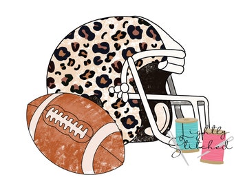 Leopard Football Helmet Png - Etsy