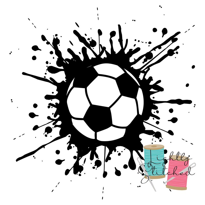 Soccer Ball Splatter Splash SVG PNG Cut File Sublimation - Etsy