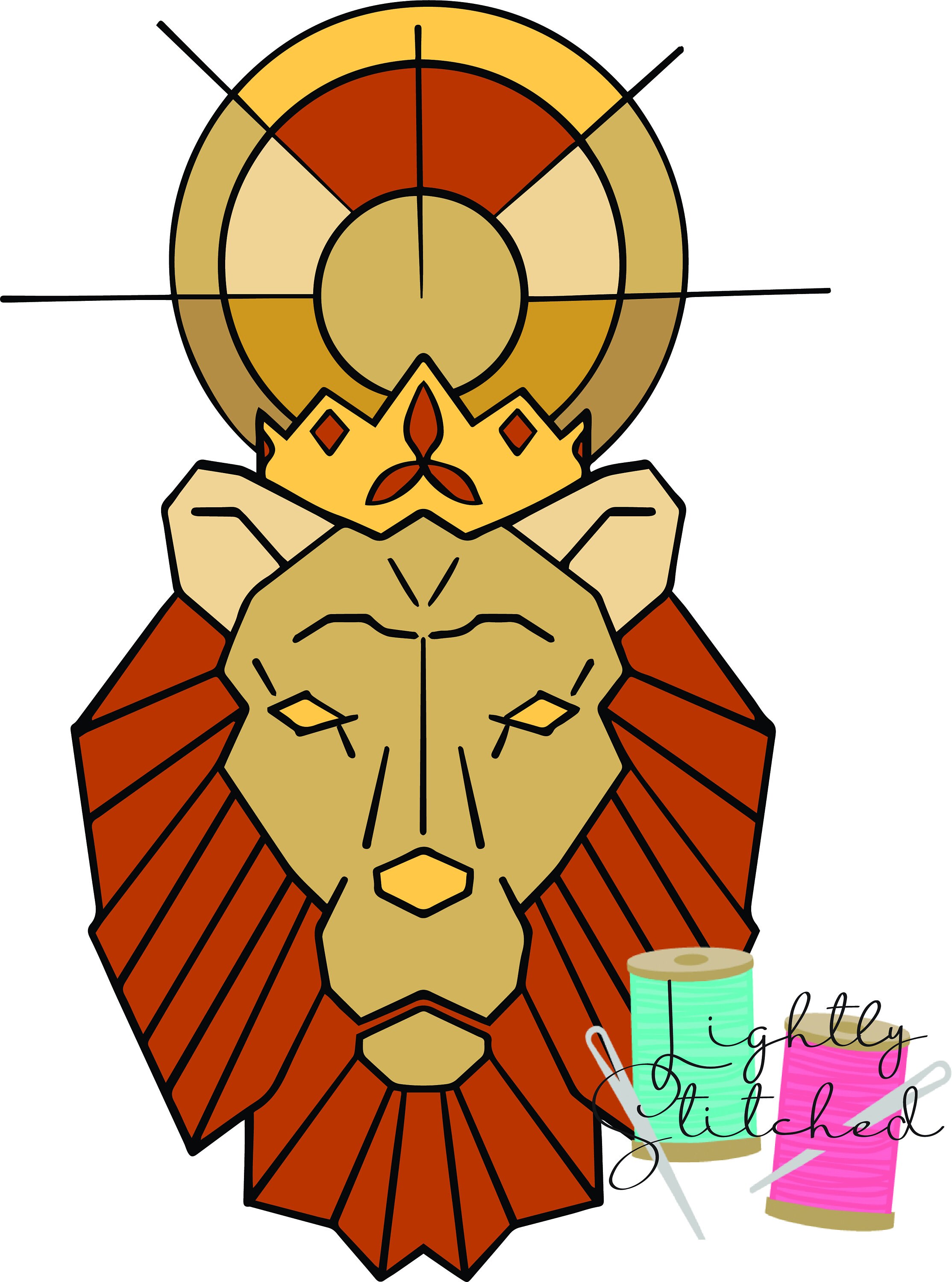 Lion With Crown Clip Art