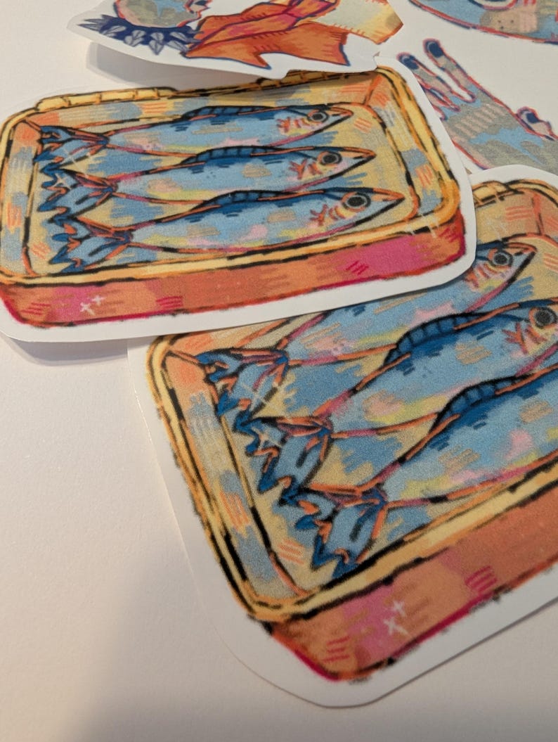 Silly Fishy's Sticker Pack - Etsy