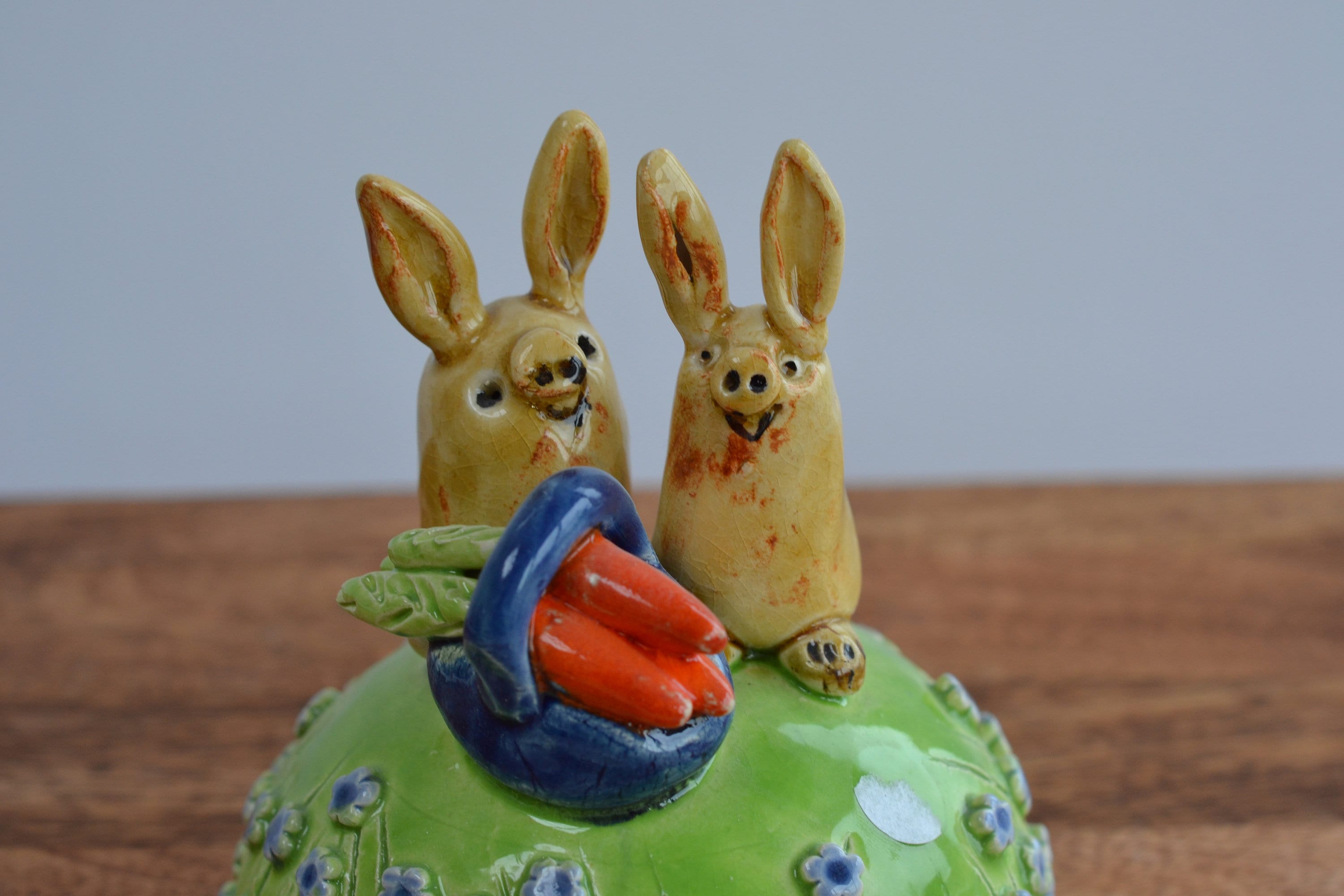 LIMITED EDITION - Ceramic Easter Bunny Landscape - Etsy Australia